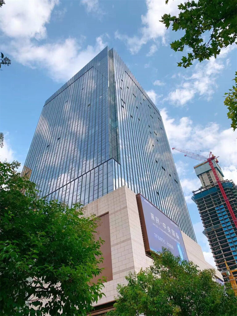 Office building lobby decoration glass stone chandelier, Rongmin ...