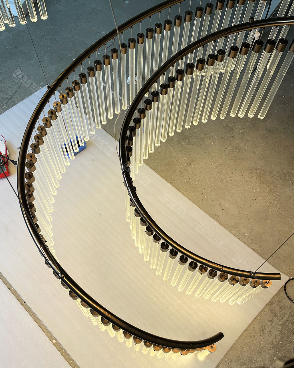 Malaysia Fifth Avenue Hotel Chandelier Factory Assembly Actual Shot ...